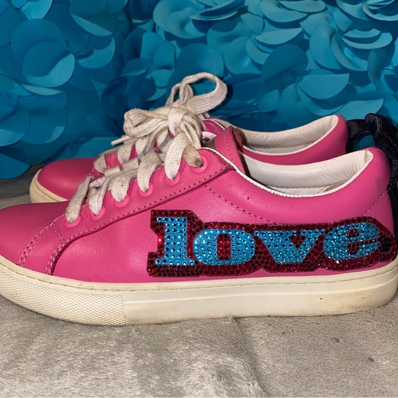 Marc Jacobs | Shoes | Marc Jacobs Love Rhinestone Sneaker Size 55 36 ...